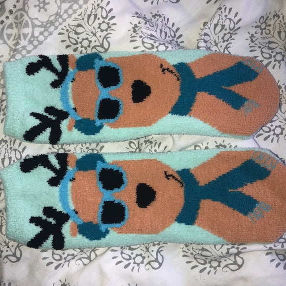 Other | Fuzzy Reindeer Socks | Poshmark
